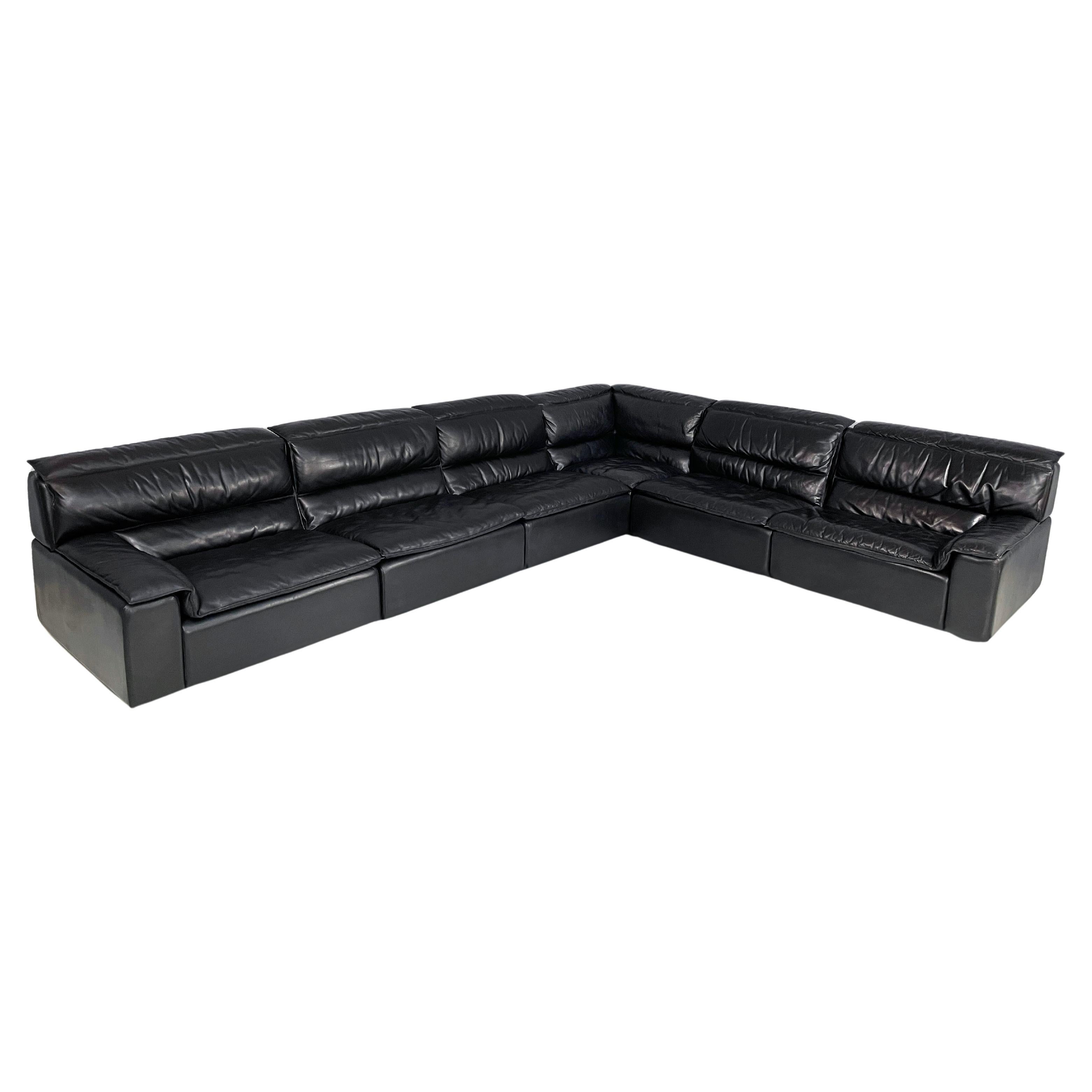Italian modern Black modular sofa Bobo by Bartoli for Rossi di ...