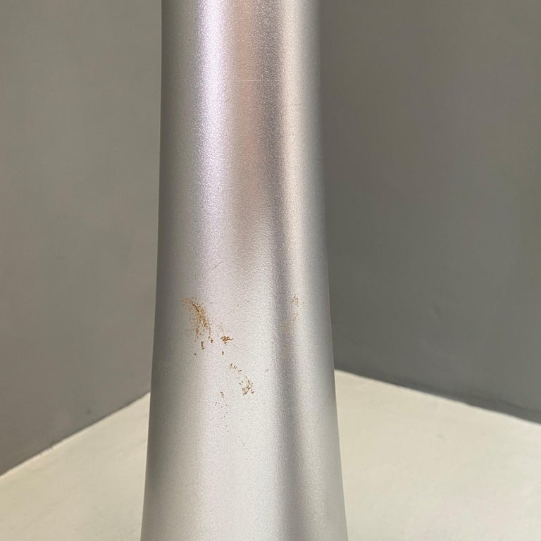 Italian Modern Chromed Flared Plastic Floor Lamp, 1990s For Sale at 1stDibs