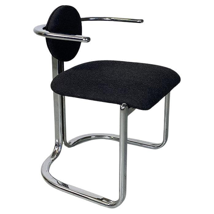 Italian modern chair in curved tubular chromed steel, 1970s For Sale at ...
