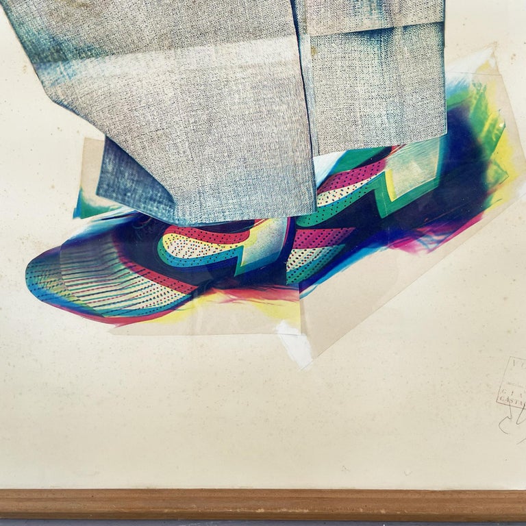 Italian Modern Collage Picture on Paper by Gianni Castagnoli for Vogue ...