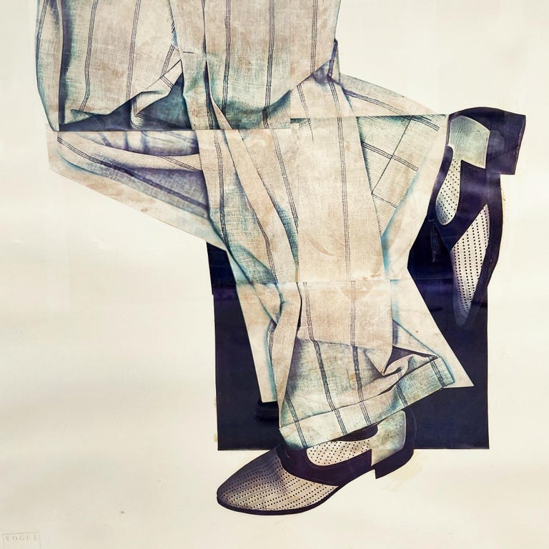 Italian Modern Collage Picture on Paper by Gianni Castagnoli for Vogue ...