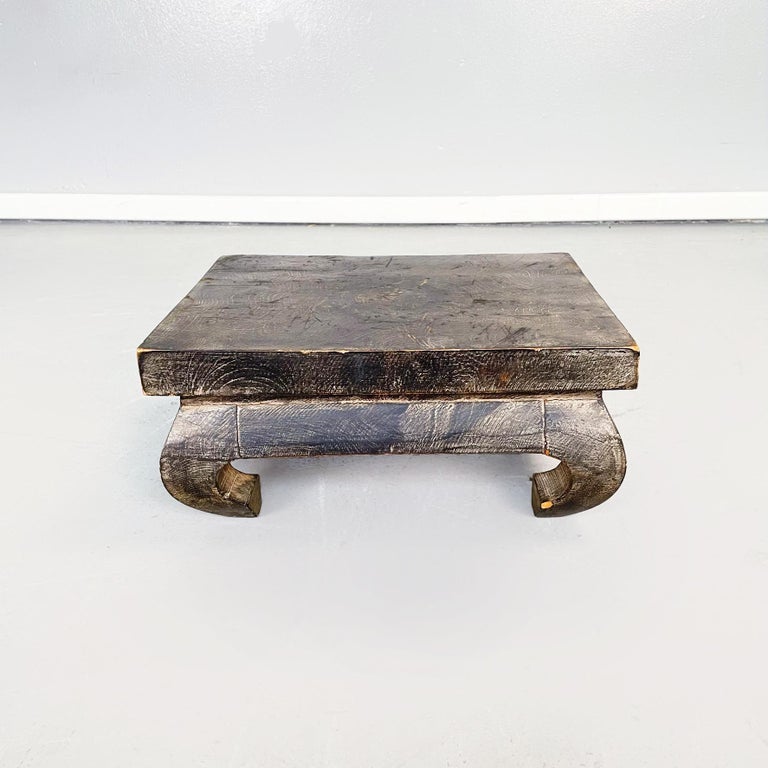 Italian Modern Dark Solid Wood Rectangular Stand Display, 1990s For ...