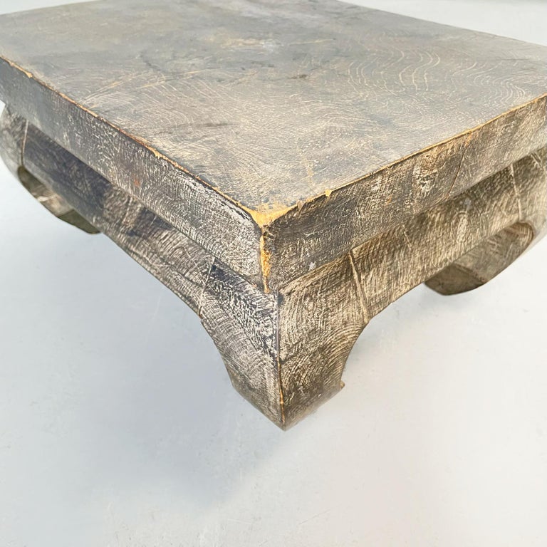 Italian Modern Dark Solid Wood Rectangular Stand Display, 1990s For ...