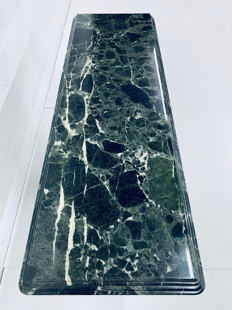 Italian Modern Green Marble Console Table at 1stDibs