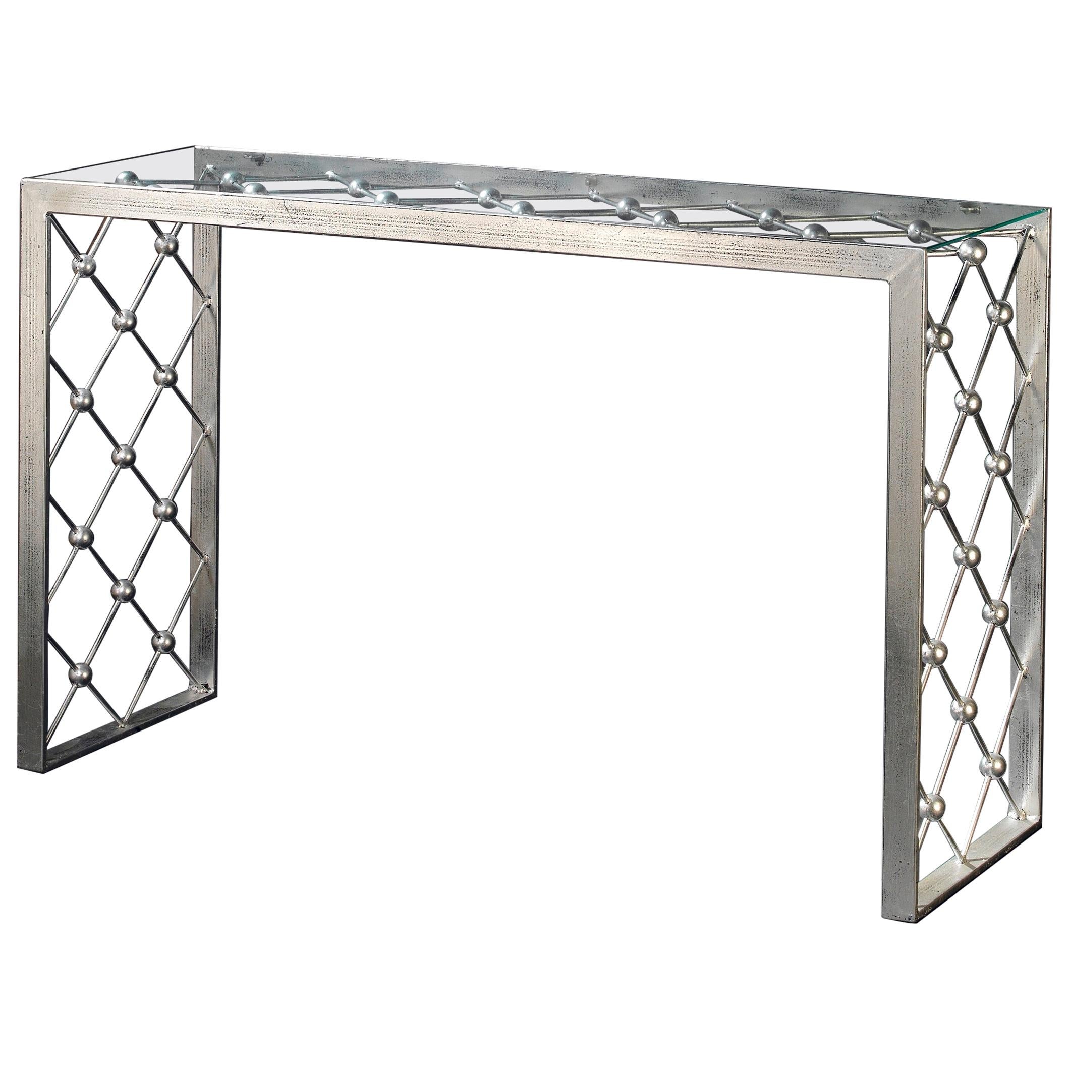 Victorian Cast and Wrought Iron Console Table at 1stDibs