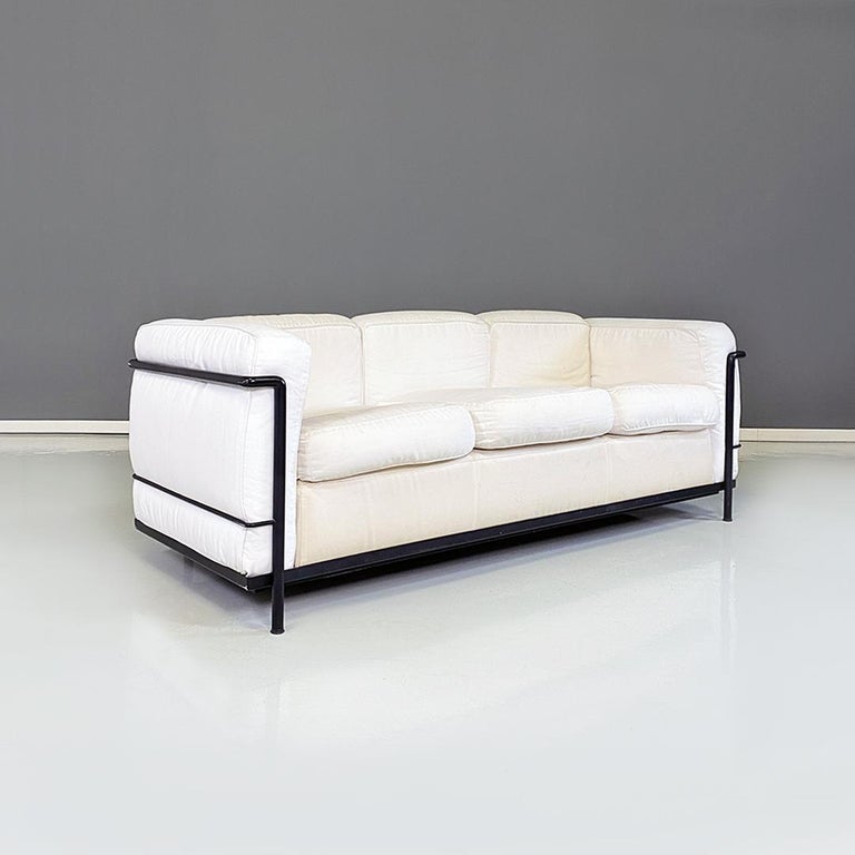 Italian modern Lc2 sofas, Le Corbusier, Jeanneret and Perriand for ...