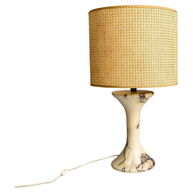 Italian Modern Marble and Vienna Straw Lamp by Frigerio Arredamenti ...