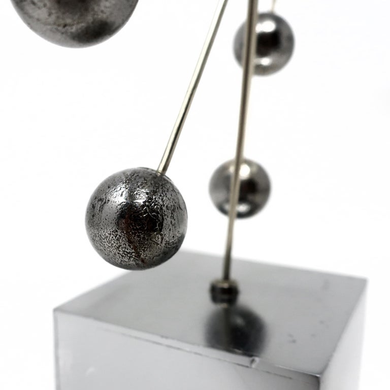 Italian Modern Metal Figurative Kinetic Sculpture For Sale at 1stDibs