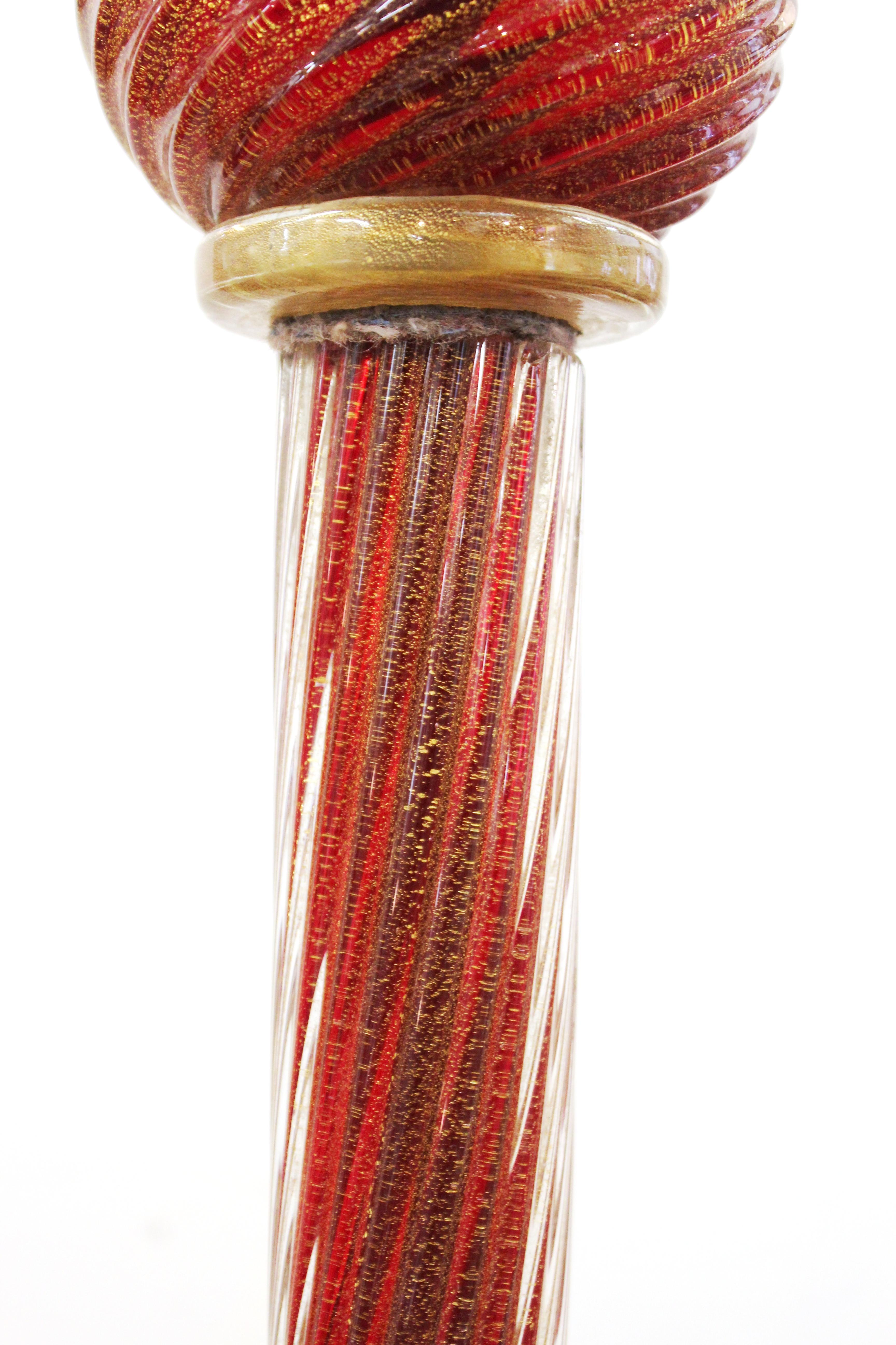 Italian Modern Murano Glass Torchiere Floor Lamps For Sale at 1stDibs ...