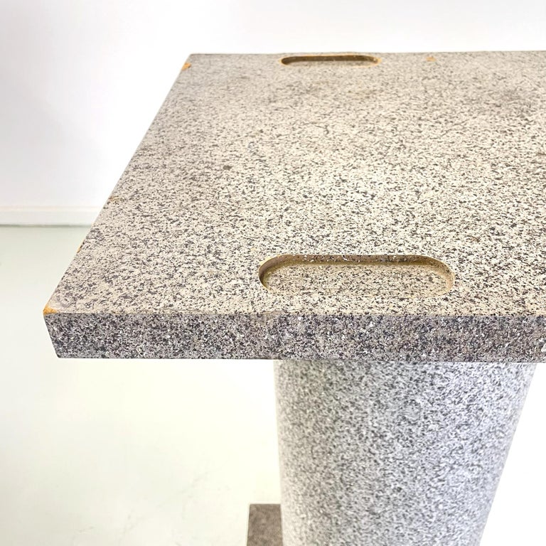 Italian Modern Pedestal Column in Wood Painted as Stone, 1990s-2000s ...