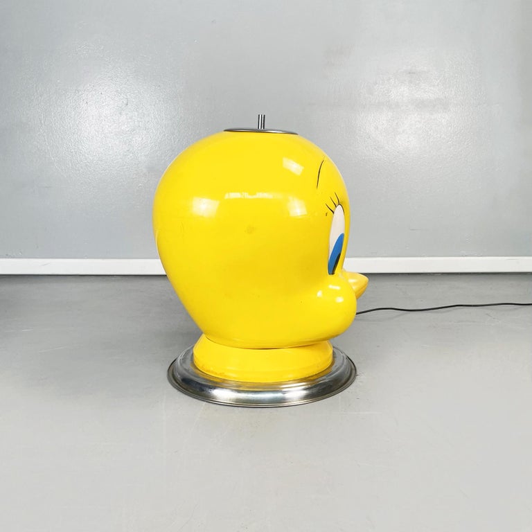 Italian Modern Plastic Floor Lamp of the Head of Tweety Bird, 1990s For ...