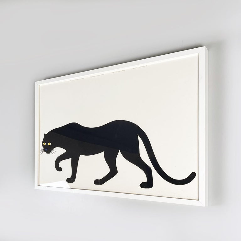 Italian Modern Press-Print Black Panther by Enzo Mari, 1984 For Sale at ...