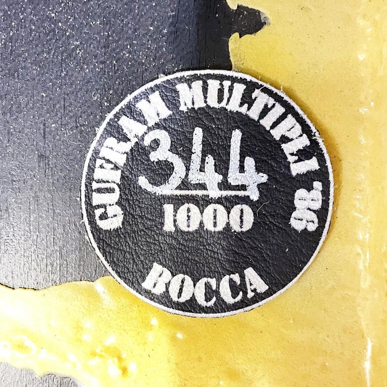 Italian Modern Red Fabric Sofa Bocca by Studio 65 for Gufram, 1970s For ...