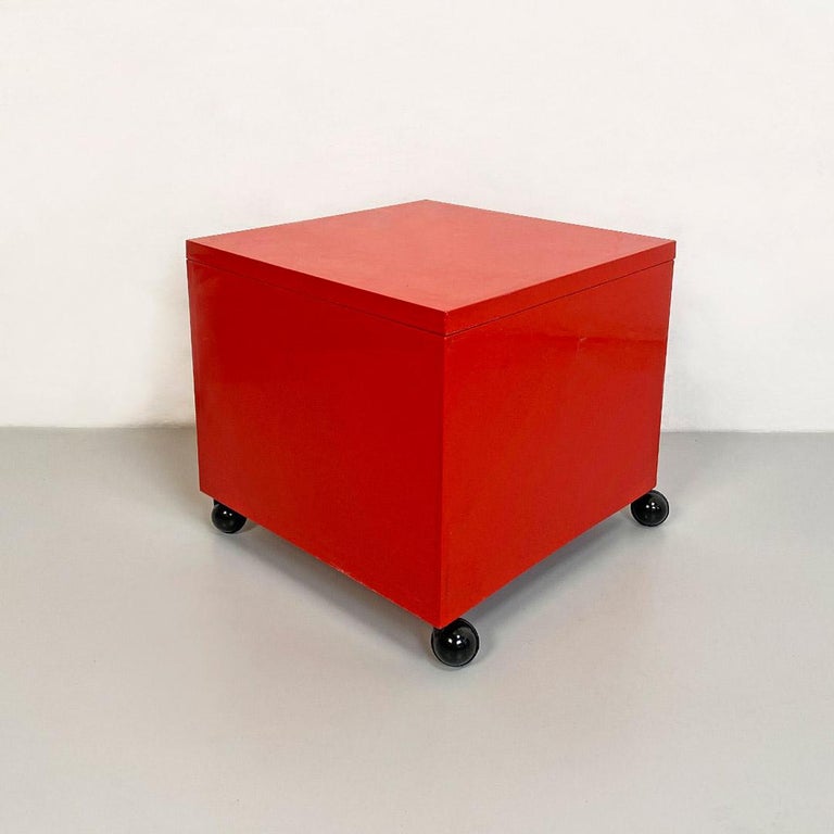 Italian Modern Red Plastic Modular 4602 Chest of Drawers by Fussel ...