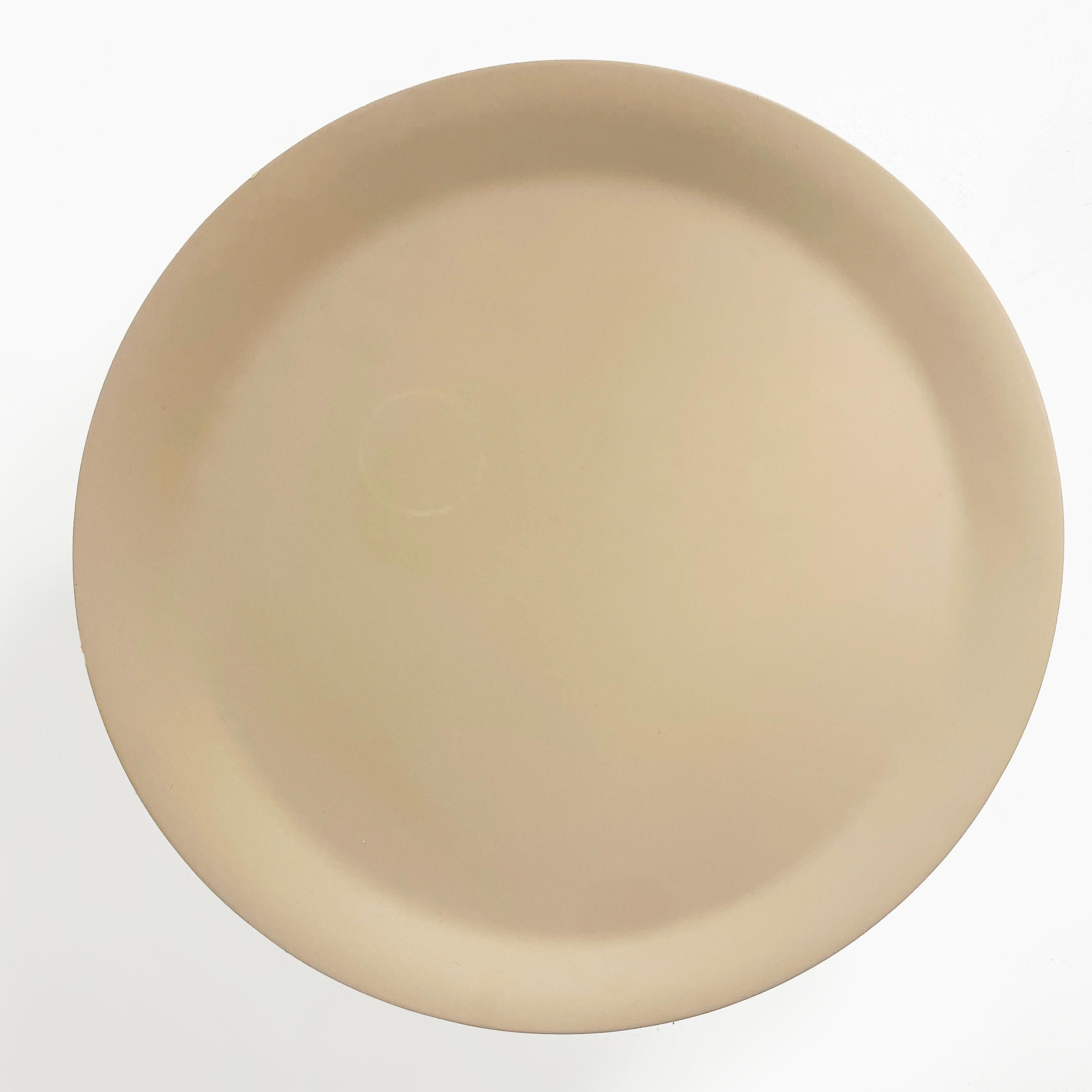 Italian modern round Coffee tables in beige wood, 2000s For Sale at 1stDibs