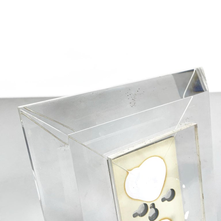 Italian Modern Table Photo Frame in Transparent Plexiglass, 1970s For ...
