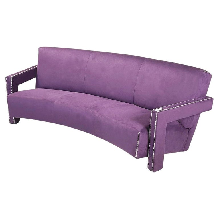 Italian modern Velvet sofa Utrecht by Gerrit Thomas Rietveld for ...