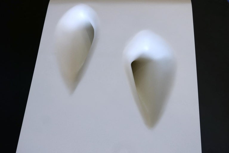 Italian Modern White Matte and Gloss Lacquer Console Pair, L'Opere e i ...