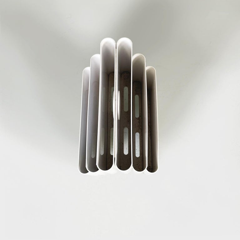 Italian Modern White Plastic Magazine Rack 4675 by Stoppino for Kartell ...