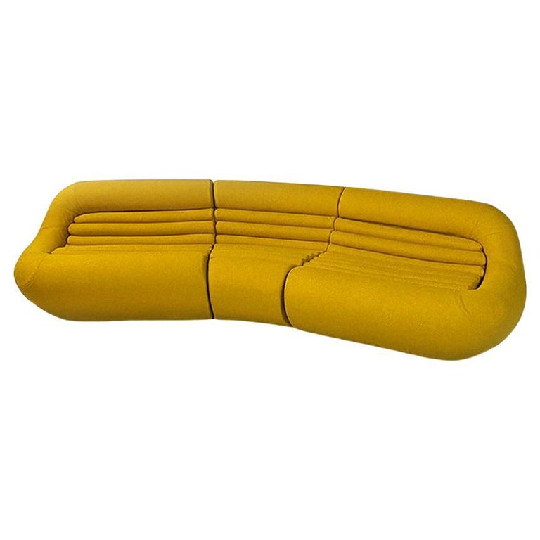 Italian Modern Yellow Modular Carrera Sofa by DDL Group for BBB ...