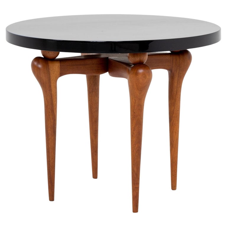 Italian Modernist Small Round Side Table For Sale at 1stDibs
