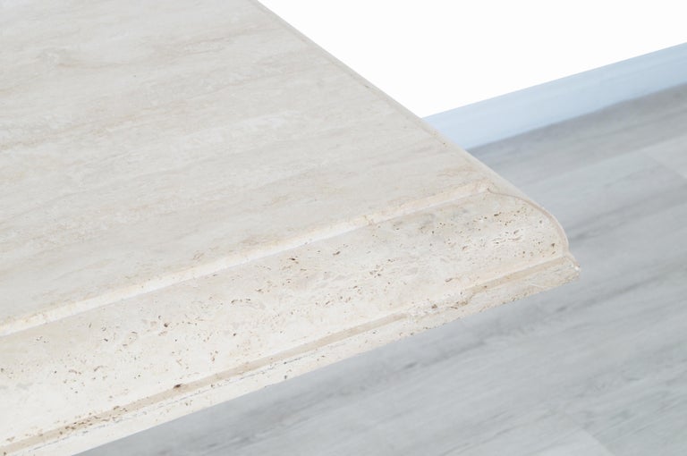 Italian Modernist Travertine Console Table at 1stDibs | travertine ...