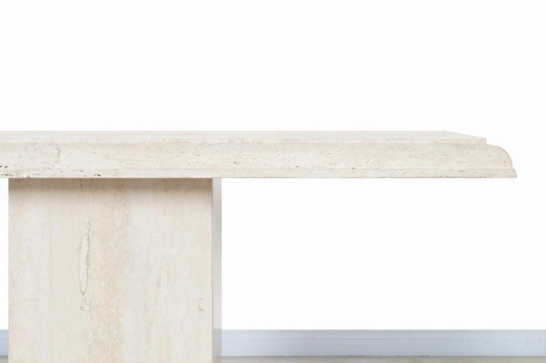 Italian Modernist Travertine Console Table at 1stDibs | travertine ...