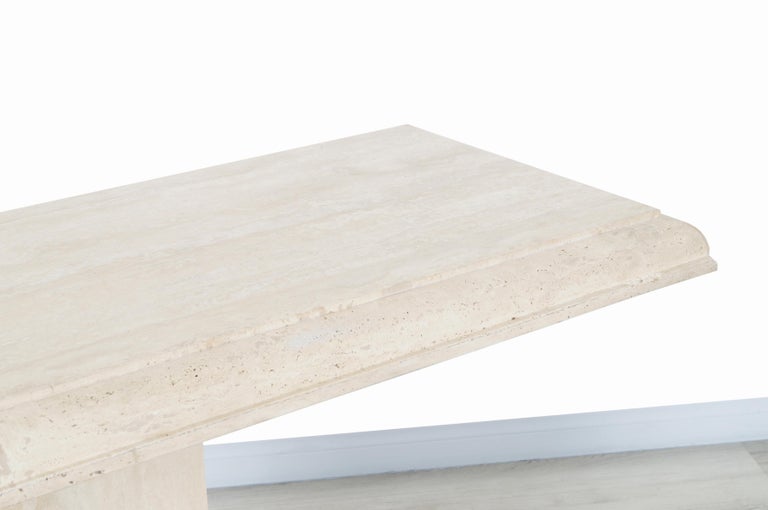 Italian Modernist Travertine Console Table at 1stDibs | travertine ...