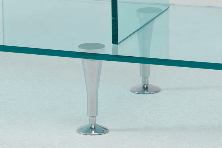 Italian Modular Glass Bookcase For Sale at 1stDibs