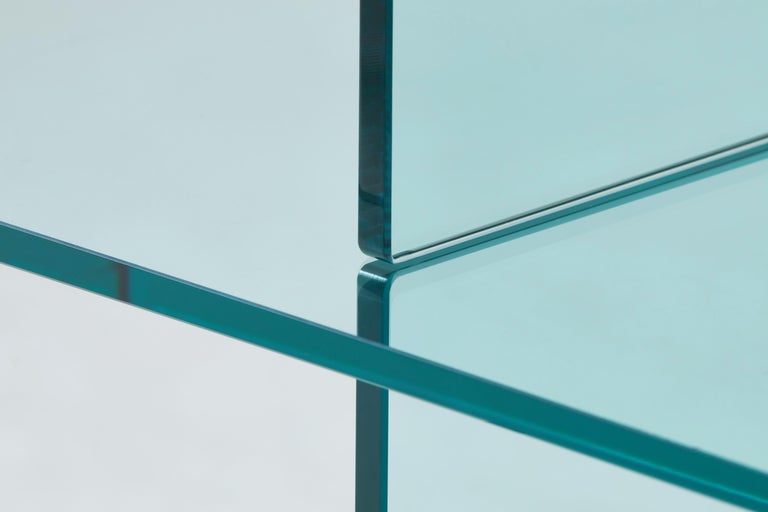 Italian Modular Glass Bookcase For Sale at 1stDibs