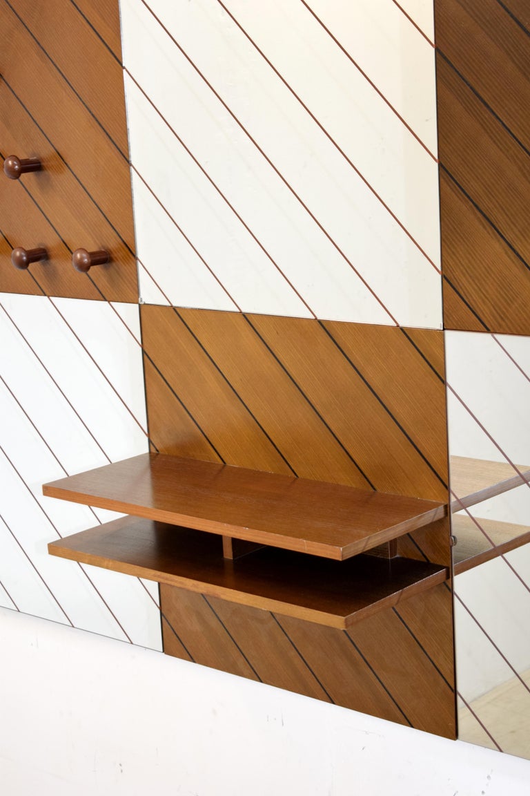 Italian Modular Hanging Coat Rack, 1980s For Sale at 1stDibs