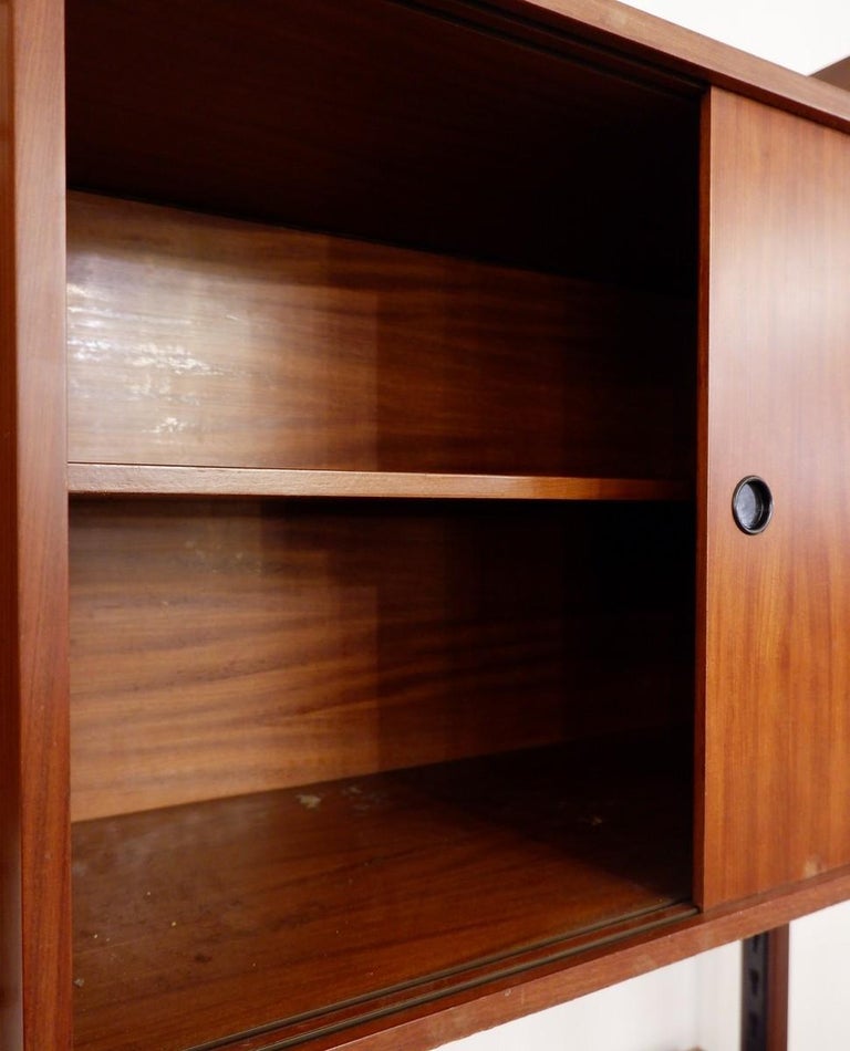 Italian Modular Teak Shelving Unit, 1960s at 1stDibs | 1960s shelving unit