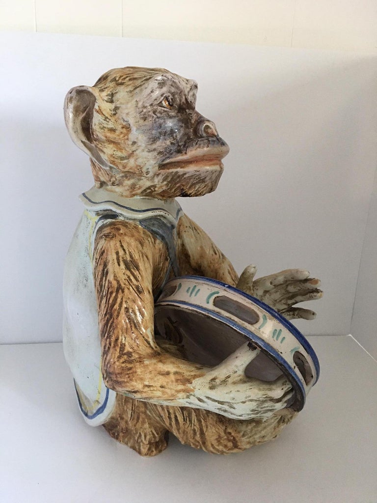 Italian Monkey Playing Dafli For Sale at 1stDibs