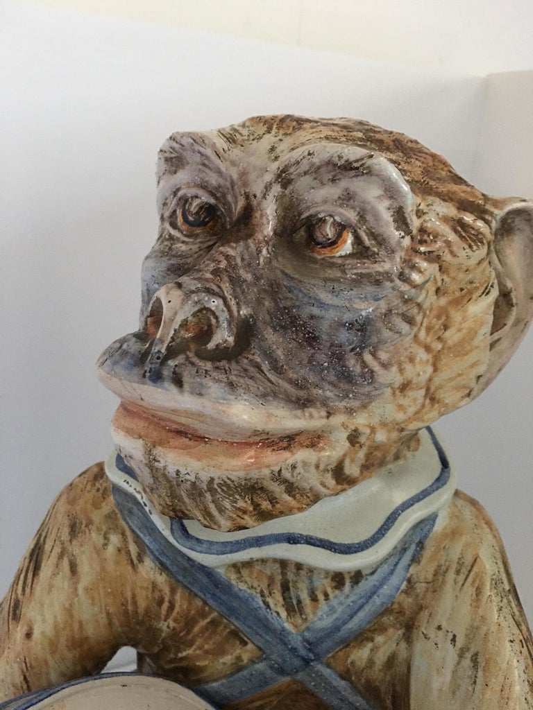 Italian Monkey Playing Dafli For Sale at 1stDibs