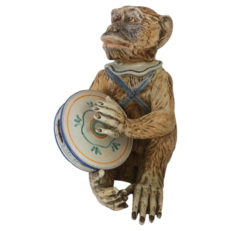Italian Monkey Playing Dafli For Sale at 1stDibs