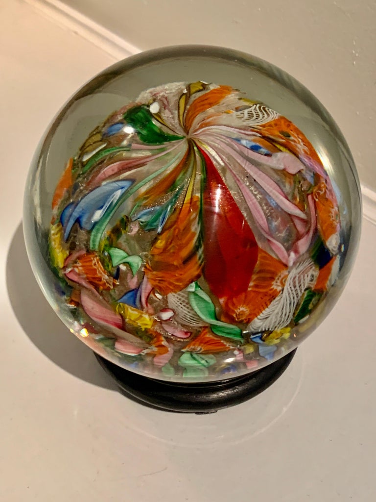 Italian Murano Glass Paperweight For Sale at 1stDibs