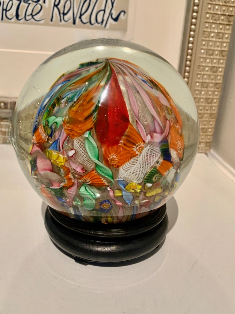 Italian Murano Glass Paperweight For Sale at 1stDibs