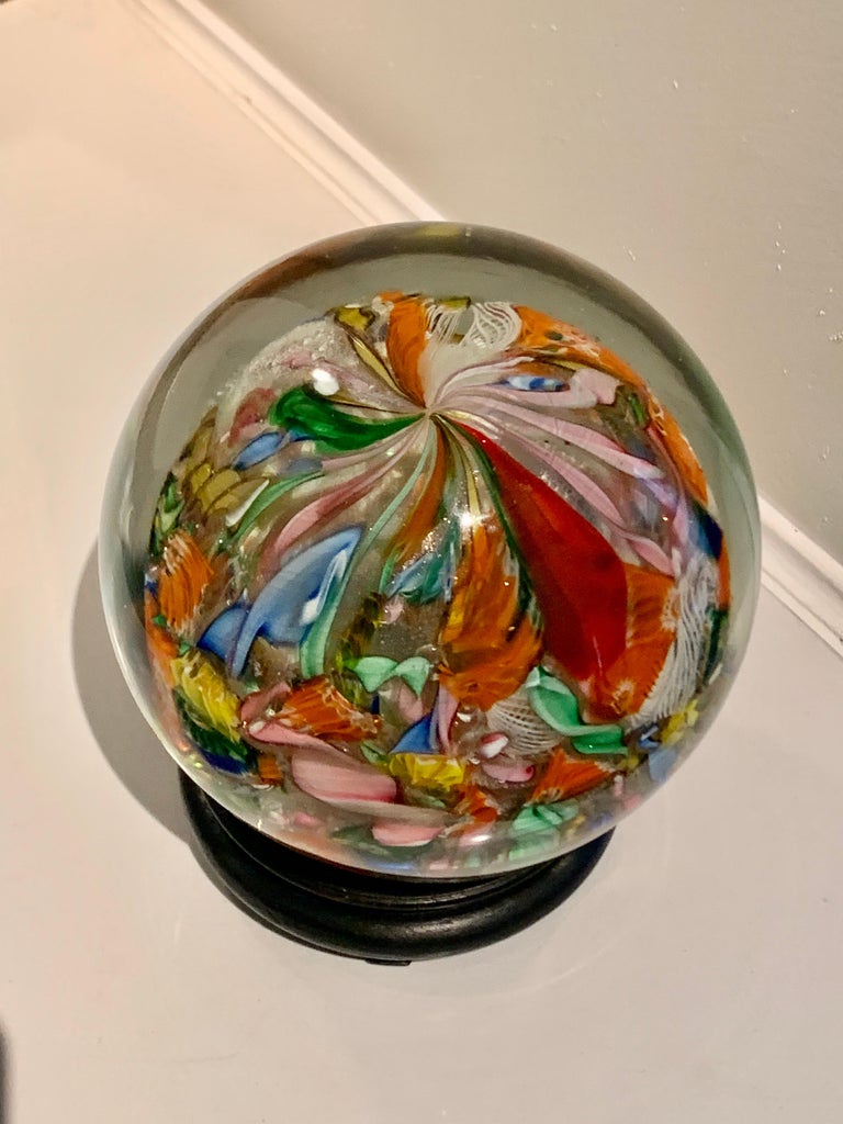 Italian Murano Glass Paperweight For Sale at 1stDibs