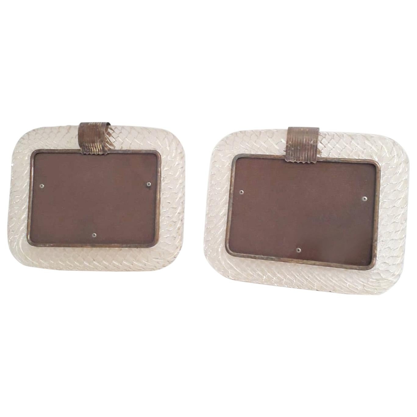 Murano Photo Frames by Barovier e Toso For Sale at 1stDibs