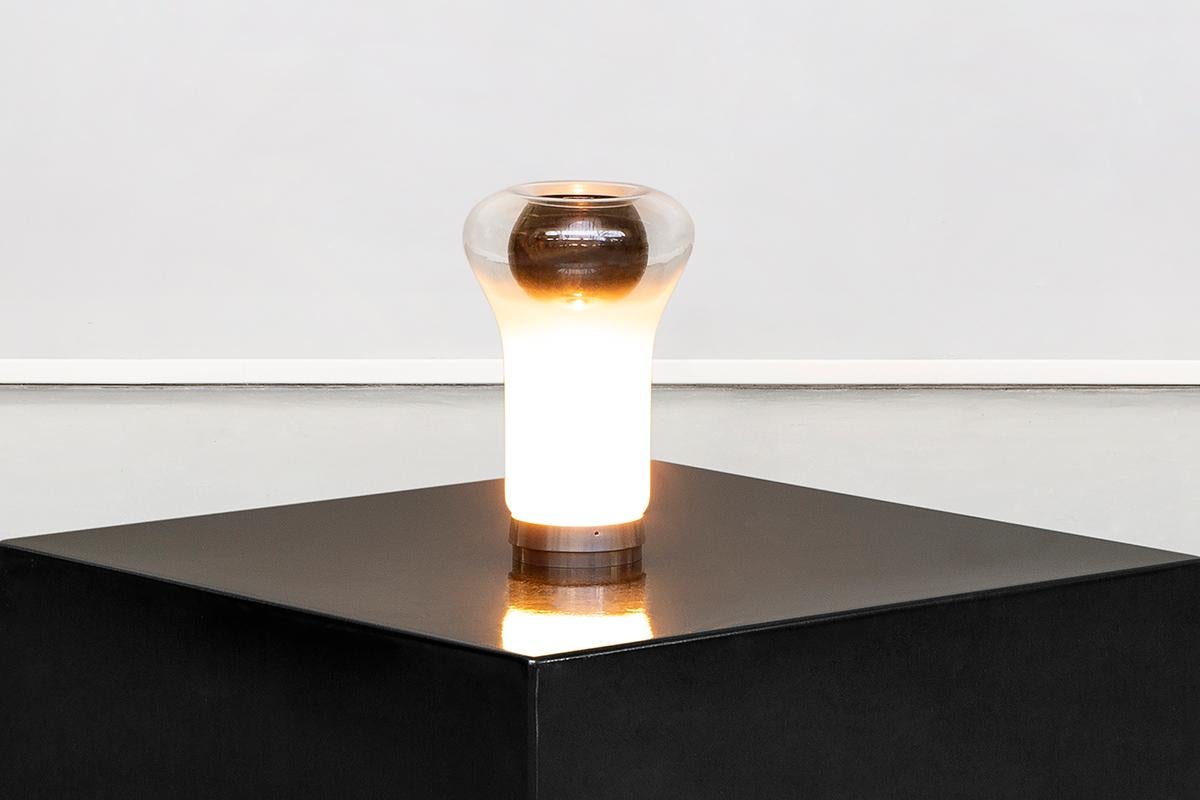 Italian Murano Glass Saffo Table Lamp by Angelo Mangiarotti for ...