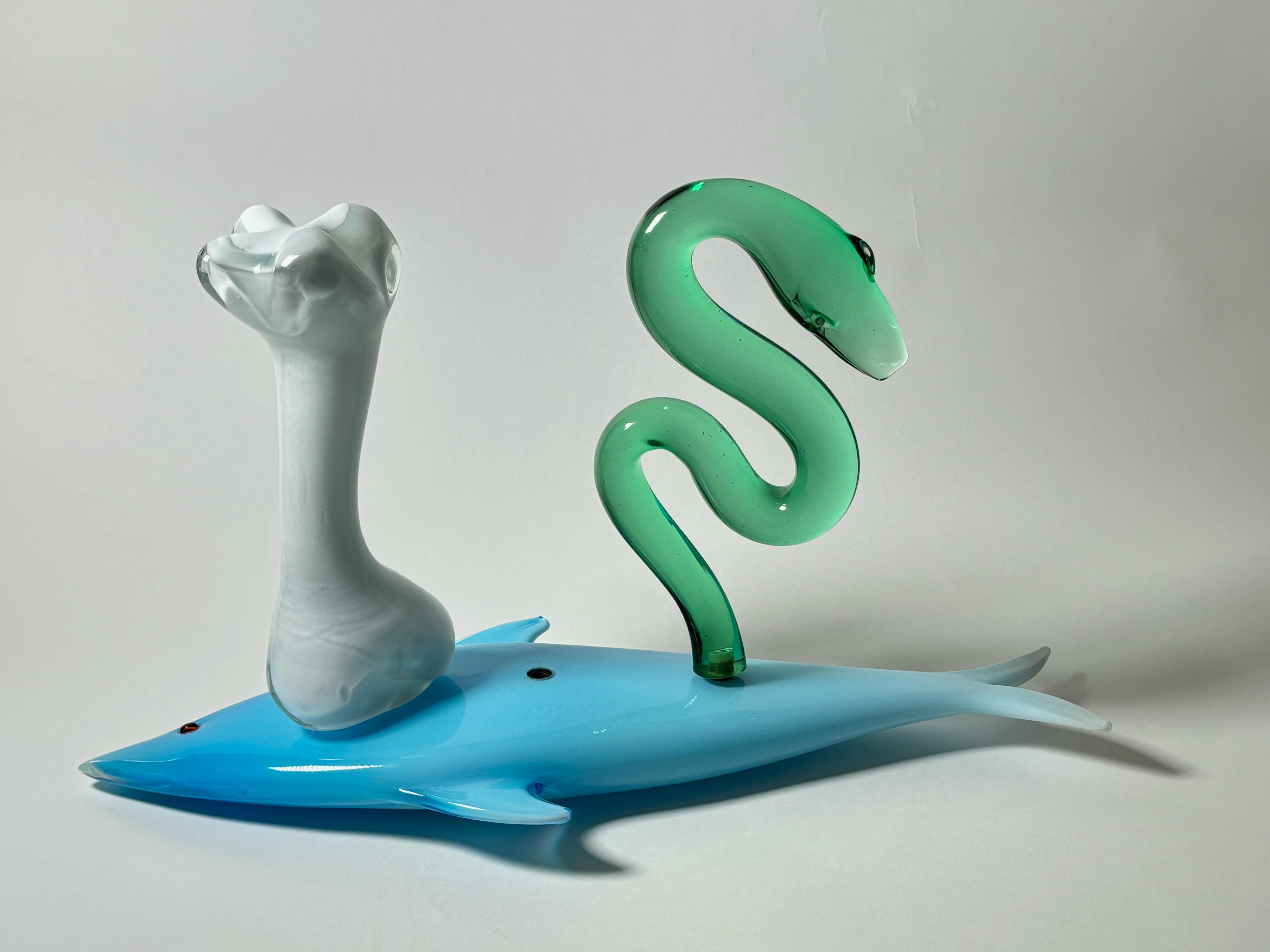 Italian Murano Glass Sculpture by Ginny Ruffner for Vistosi For Sale at ...