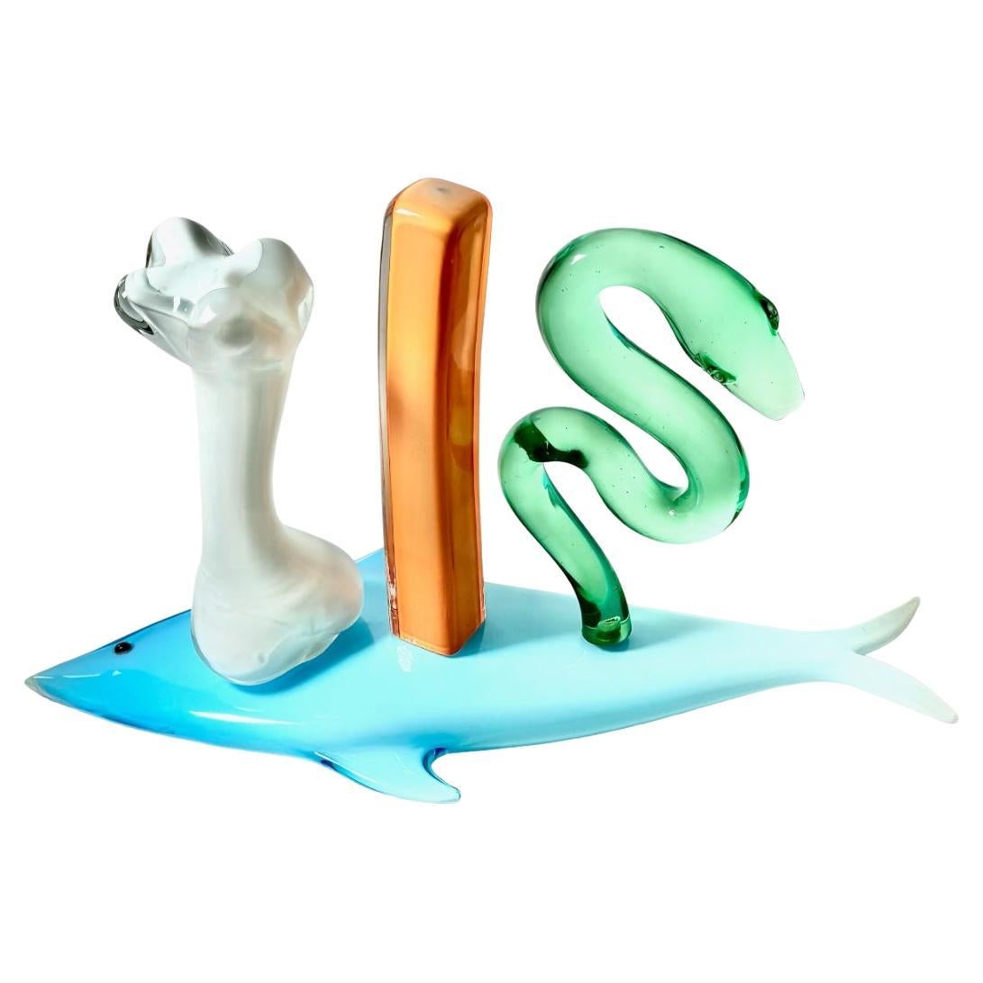 Italian Murano Glass Sculpture by Ginny Ruffner for Vistosi For Sale at ...
