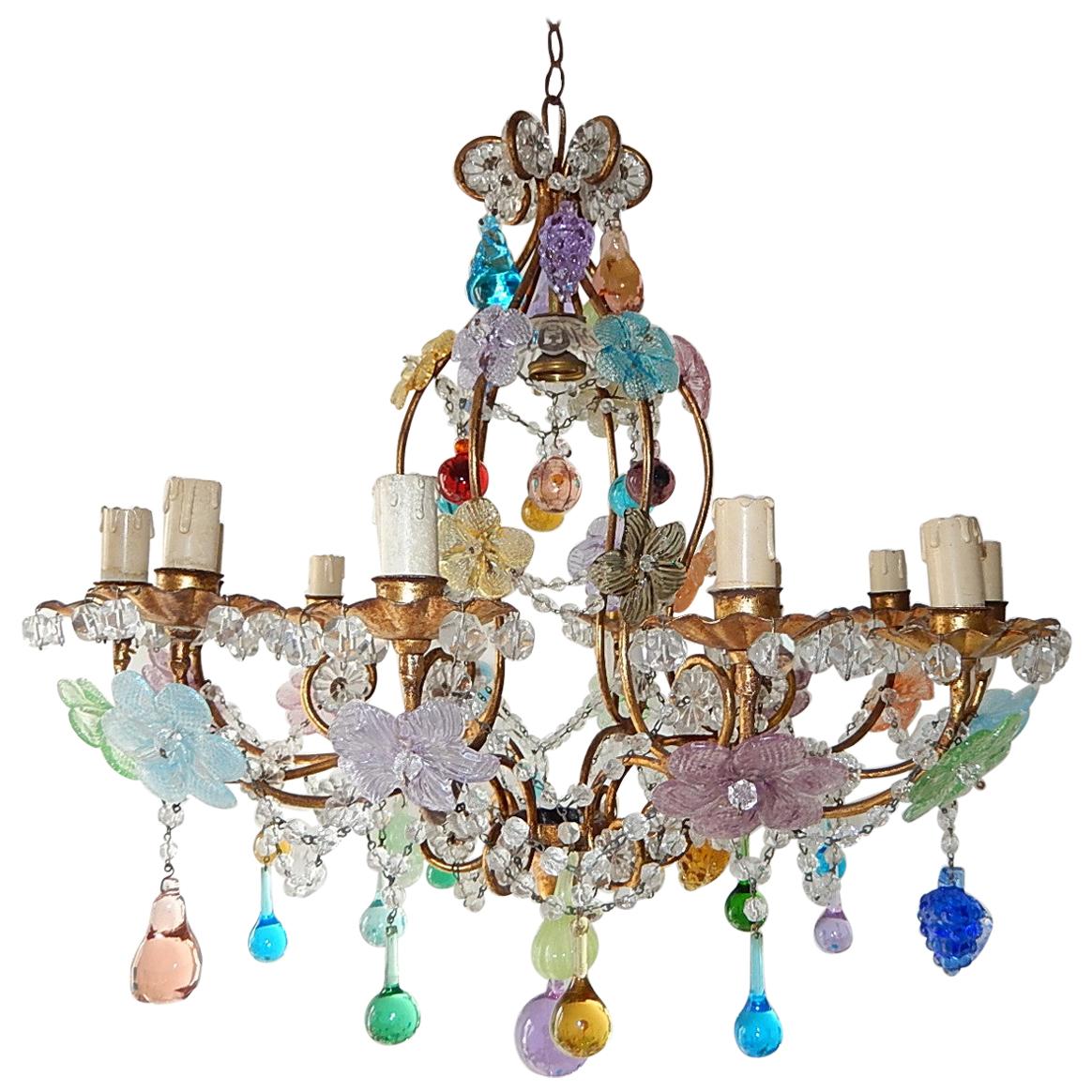 Multi-Color Italian Chandelier at 1stdibs