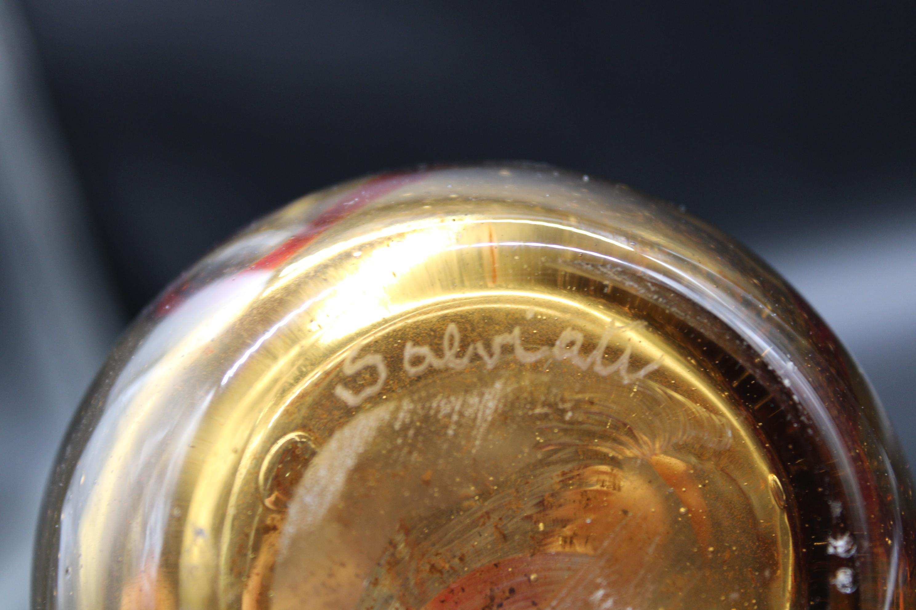 Italian Murano Vase signatured by Salviati circa 1970, murano vase For ...