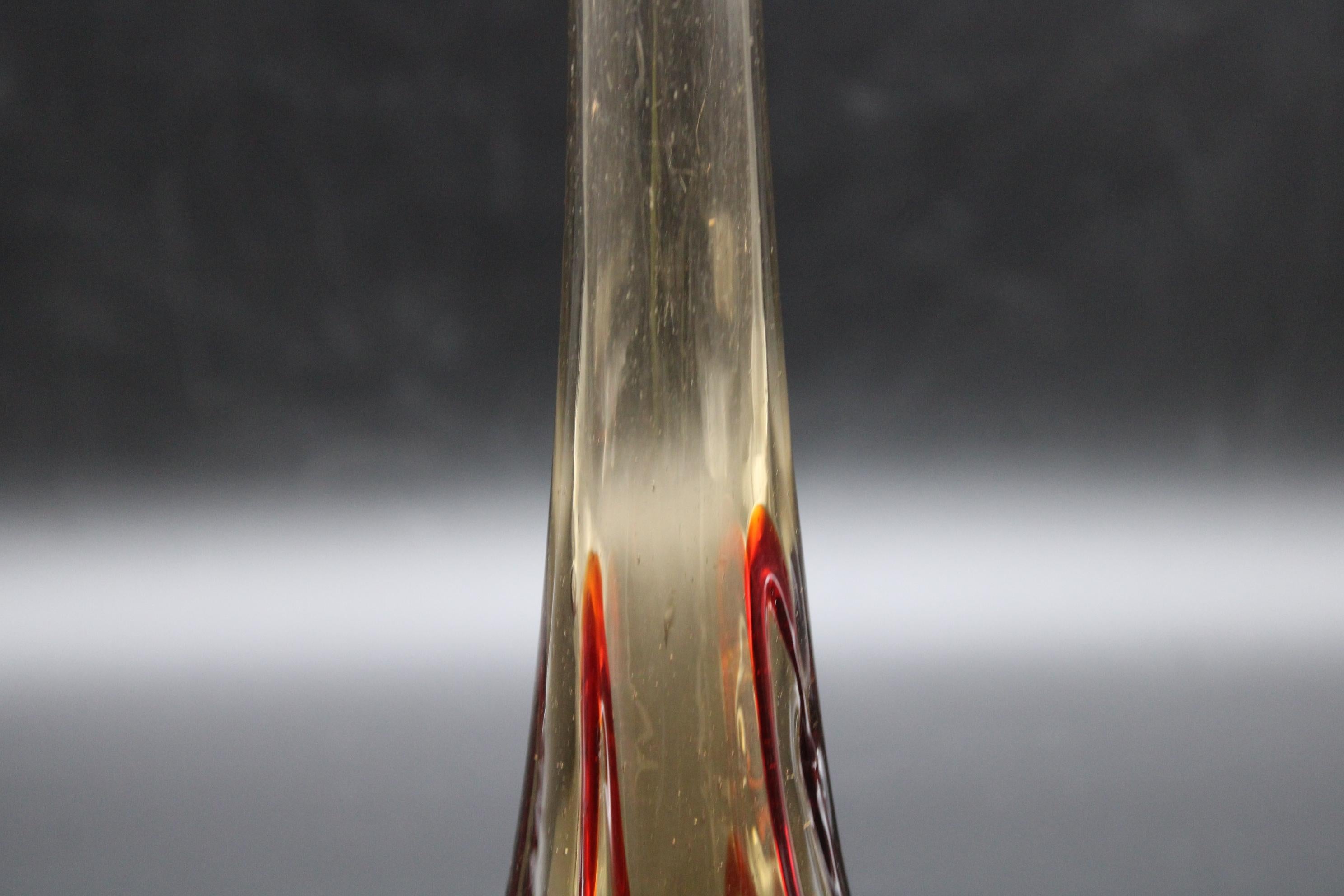 Italian Murano Vase signatured by Salviati circa 1970, murano vase For ...