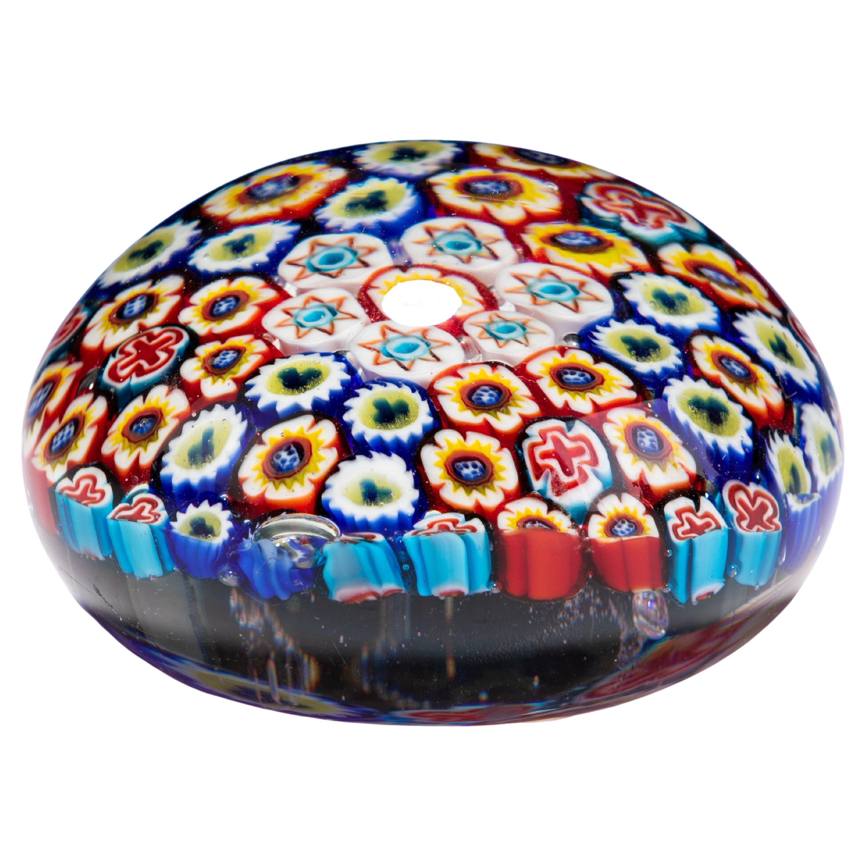Italian Murano Venetian Mid-Century Glass Millefiori Designer ...