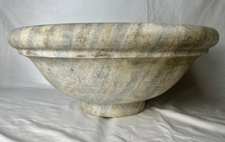 Italian Natural Colored Stone Sink w/ Bluish Gray Detailing For Sale at ...