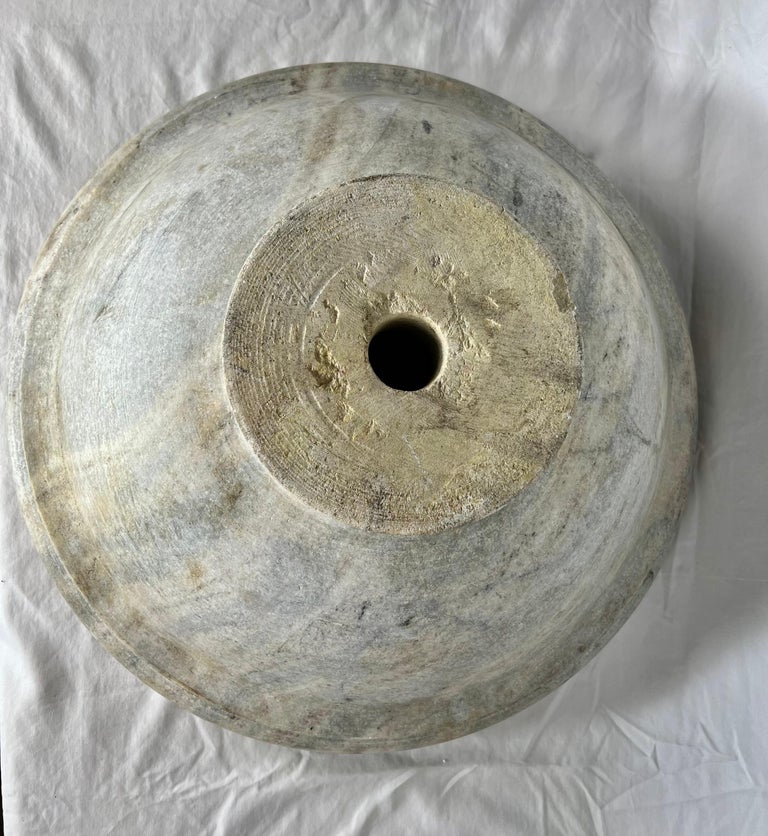 Italian Natural Colored Stone Sink w/ Bluish Gray Detailing For Sale at ...