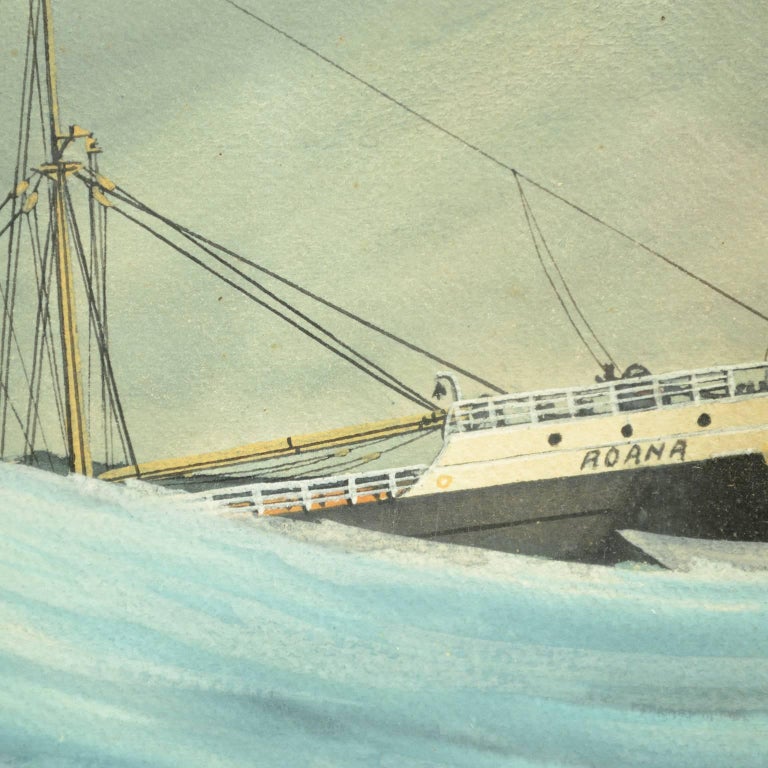 Genoa April 1927 Italian Nautical Ex Voto Votive Painting by Giovanni ...