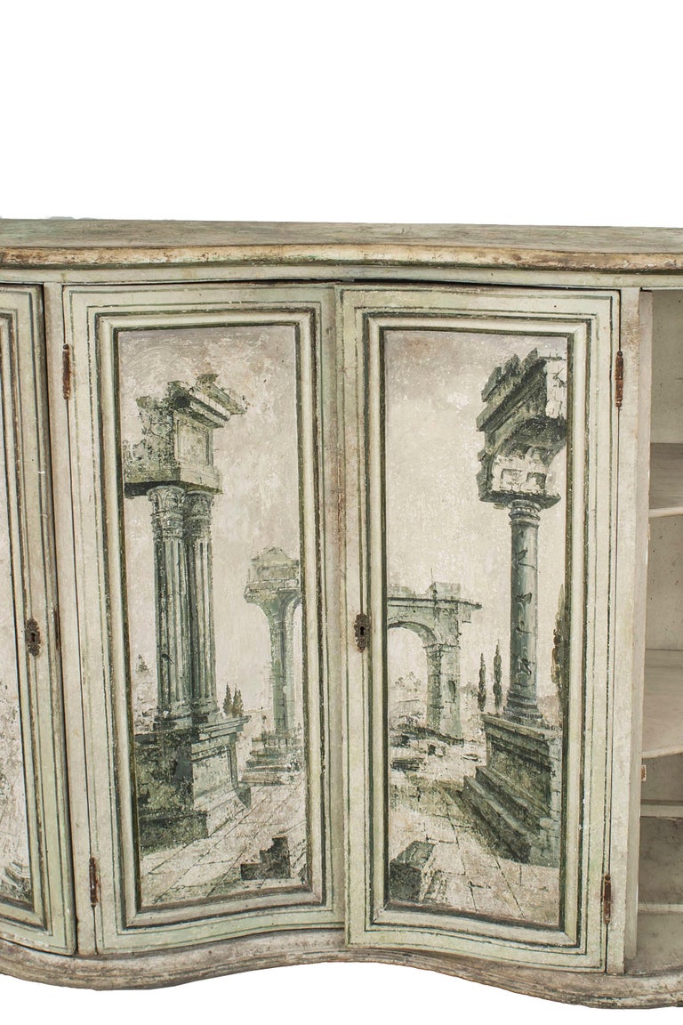 Italian Neo-Classic Grisaille Painted Commode For Sale at 1stDibs